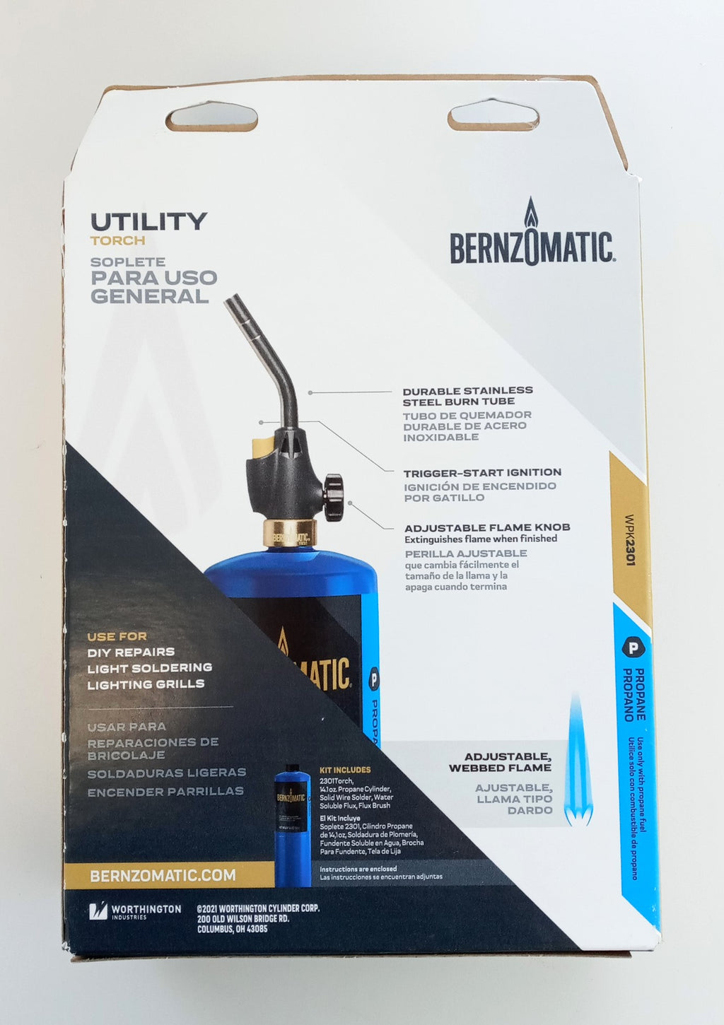 Bernzomatic Basic Plumbing Torch Kit USA WPK2301