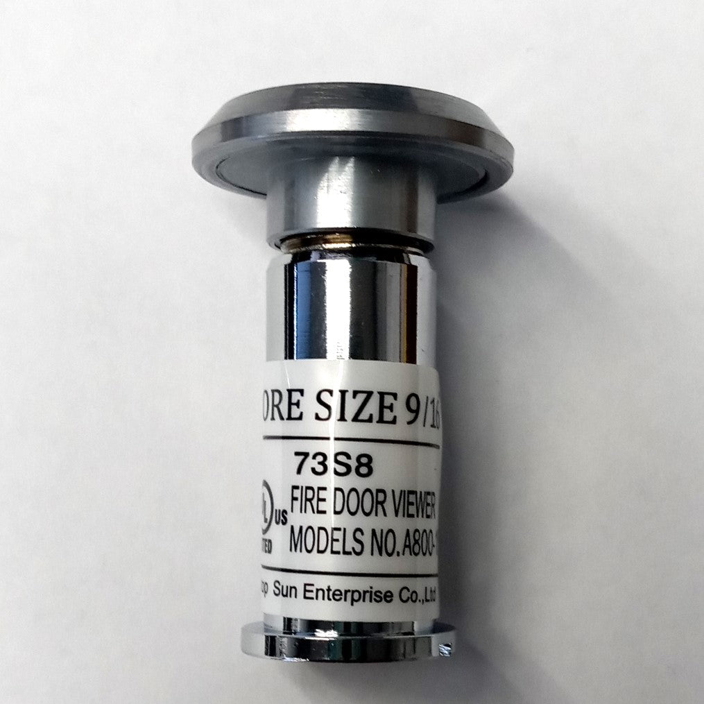 Taymor 37-B4845SC 200 Degree Peephole Fire Door Viewer - 9/16" Bore Si