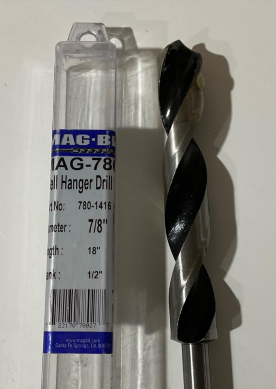 Mag-Bit 780-1416 7/8" x 18” Bell Hanger Drill bit
