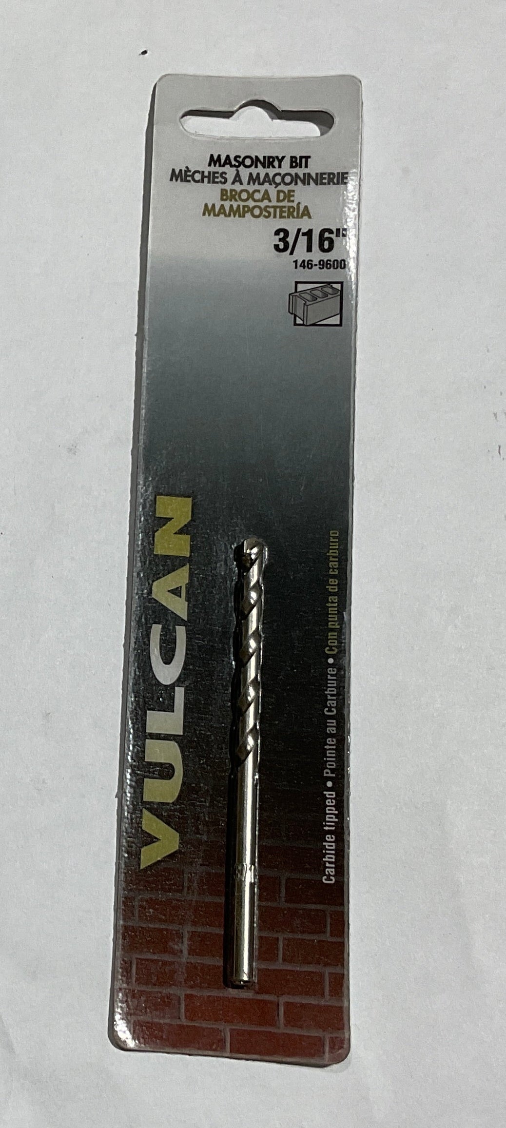 Vulcan 146-9600 3/16" Carbide tipped Masonry bit