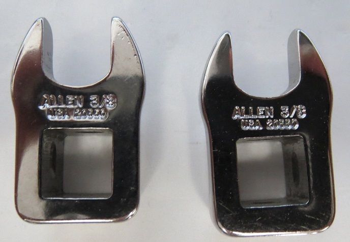 Allen 20550 3/8" Crowfoot Non-Ratcheting Wrench USA 2 Packs